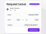 Vacation Tracker Leave Approvals