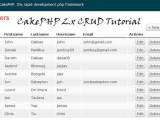 Creating A Cakephp Crud Example Source Code Download And Tutorial