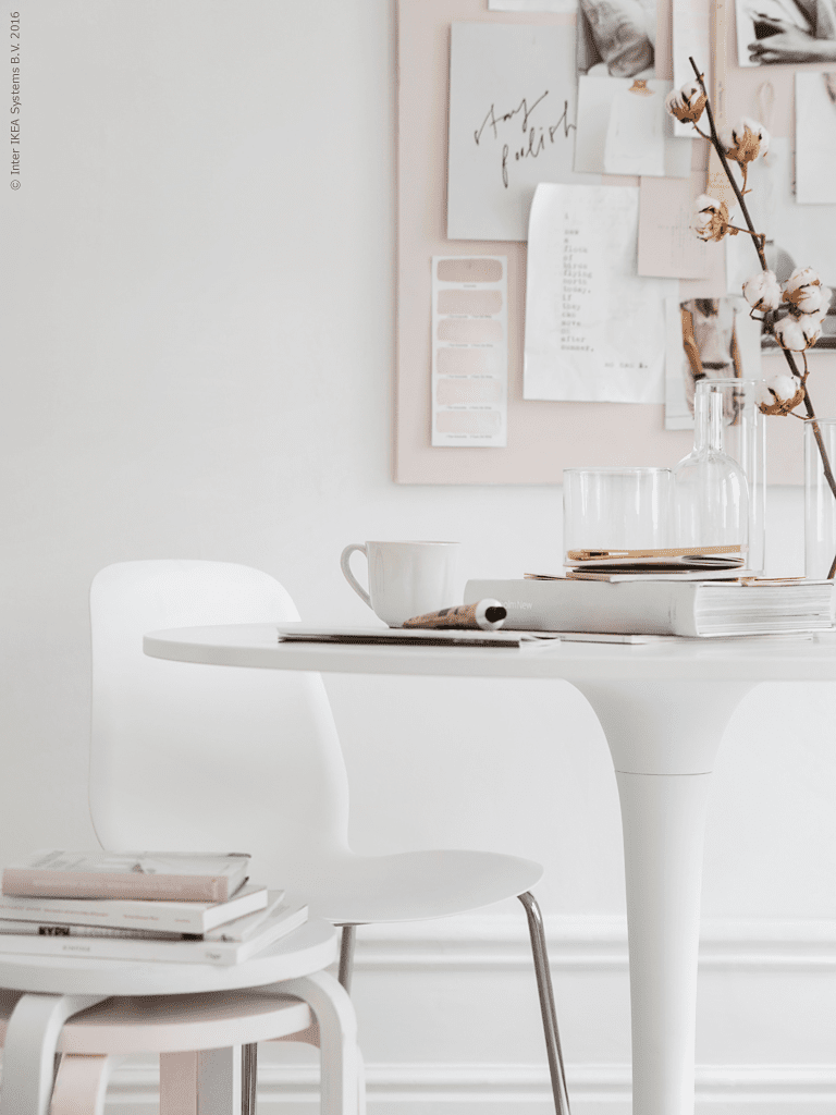 Soft pink workspace - COCO LAPINE DESIGNCOCO LAPINE DESIGN