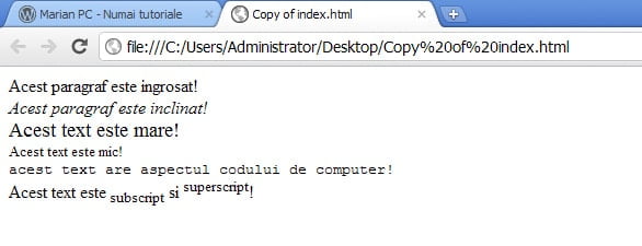 Tutorial HTML:Partea a doua - Formatarea textului, linkuri si imagini ...