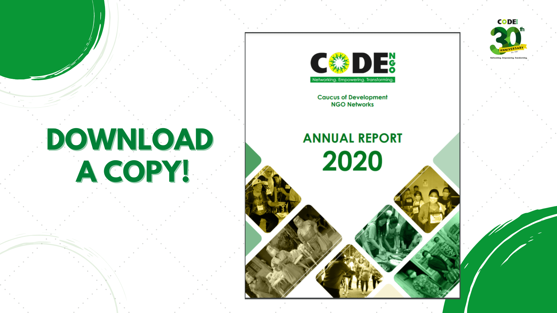 CODE-NGO Annual Report for CY 2020 | CODE-NGO