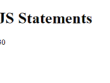 Statements Javascript Basics Source Code Projects
