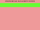 Online Retail Management System Source Code Projects