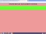 Online Retail Management System Code Projects
