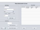Restaurant Menu Information System In Java Using Netbeans With Source