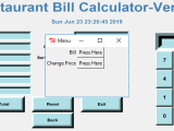 Restaurant Bill Calculator Ver2 0 In Python With Source Code Source