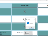 Tictactoe Gui Game In Python With Source Code Source Code Projects