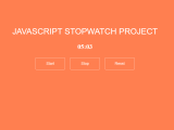 Stopwatch In Javascript With Source Code Source Code Projects