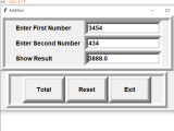 Simple Gui Addition In Python With Source Code Source Code Projects