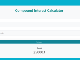 Compound Interest Calculator In Javascript With Source Code Source