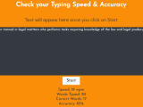 Typing Speed Calculator In Javascript With Source Code Source Code