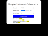 Simple Interest Calculator In Javascript With Source Code Source Code