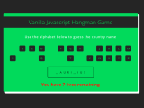 Hangman Game In Vanilla Js With Source Code Source Code Projects