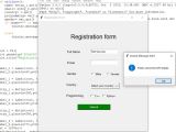 Registration Form In Tkinter Python With Source Code Source Code