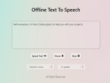 Text To Speech In Javascript With Source Code