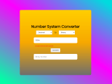 Number System Converter In Javascript With Source Code Source Code