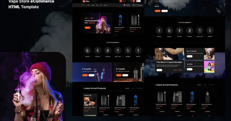 E Store Ecommerce Html Template - Amazing Landscape Design - Full HD