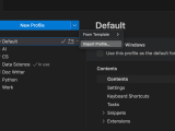 Profiles In Visual Studio Code