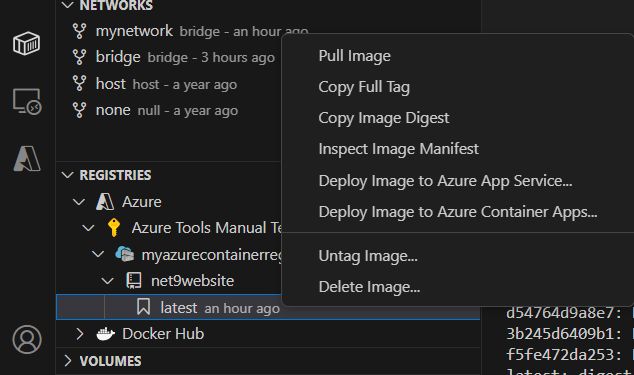 Containers in Visual Studio Code