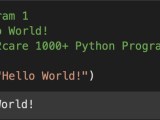 Program 1 Print Hello World 1000 Python Programs Code2care