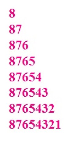 Java code to reverse order triangle number patterns - Codeforcoding