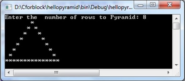 Hollow Pyramid Pattern C Programming - Codeforcoding
