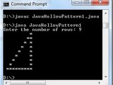 Java Code To Hollow Triangle Pattern Codeforcoding
