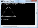 Java Code To Hollow Pyramid Pattern Codeforcoding