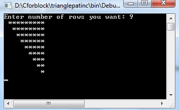 C program to Floyd's triangle star pattern - Codeforcoding