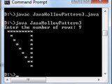 Java Code To Hollow Triangle Pattern Codeforcoding