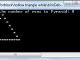 Hollow Pyramid Pattern In C Using Nested While Codeforcoding