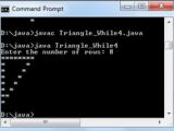 Hollow Triangle Star Pattern Using While Loop In Java Codeforcoding