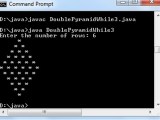 Display Integrated Pyramid Star Pattern In Java Using While Loop