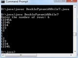 Program To Display Integrated Pyramid Number Pattern In Java Using