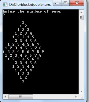 C++ Program to display integrated pyramid number pattern using while ...