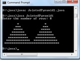 Java Program To Create Combined Pyramid Pattern Using While Loop