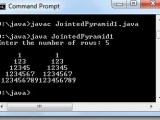Java Program To Create Combined Pyramid Pattern Using While Loop