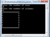 Print Hollow Rectangle And Square Star Pattern In C Codeforcoding