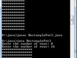 Display Solid Rectangle And Square Star Pattern In Java Codeforcoding