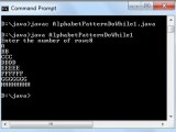 Alphabet Triangle Pattern Using Do While Loop In Java Codeforcoding