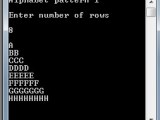 C Code To Alphabet Triangle Pattern Using Do While Loop Codeforcoding