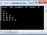 C Program To Alphabet Triangle Pattern Using Do While Loop