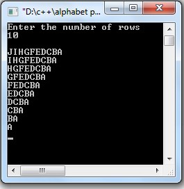 C++ Program to Alphabet triangle pattern using do-while loop - Codeforcoding