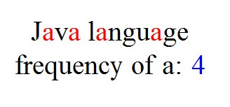 Java program: find the frequency of the given character in a string - Codeforcoding
