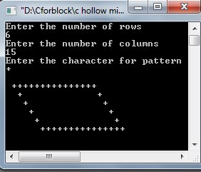 C Mirrored and hollow mirrored parallelogram star pattern using Do-while - Codeforcoding