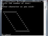 Print A Mirrored Rhombus Pattern Using Do While Loop In Java