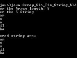 Program To Read And Print String Of One Dim Array In Java Codeforcoding