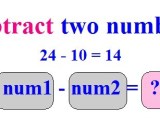C Program To Subtract Two Numbers Using Function Example Program