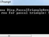 Java Code To Generate Pascal Triangle Using Arrays With User Input