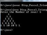 Program To Generate Pascal S Triangle Using 2 D Array In Java